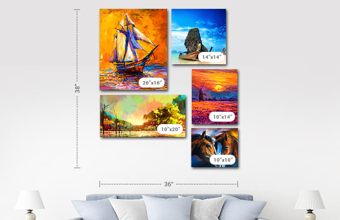 Canvas Wall Displays - Canvas Wall Art - Multi Panel Canvas